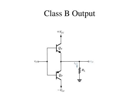 Ppt Understanding Class B Output Biasing In Transistor Amplifiers