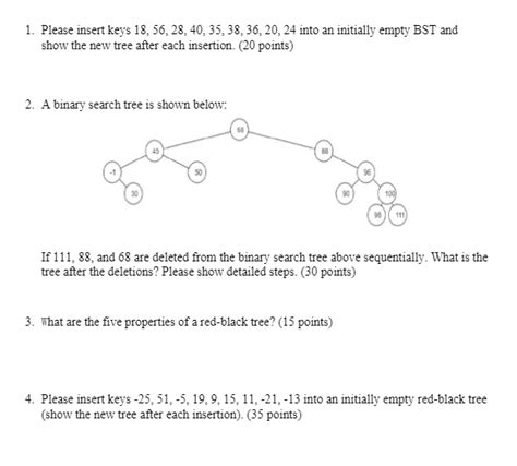 solved 1 please insert keys 18 56 28 40 35 38 36 20 24 into