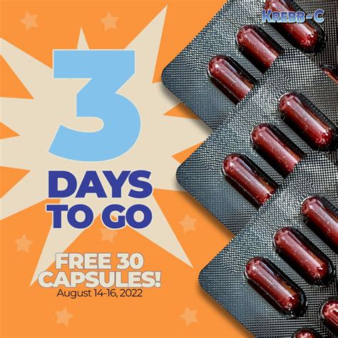 Krebb C Multivitamins 3 Days To Go Save As Much As 615 Pesos For Every 1 Box Of Krebb C