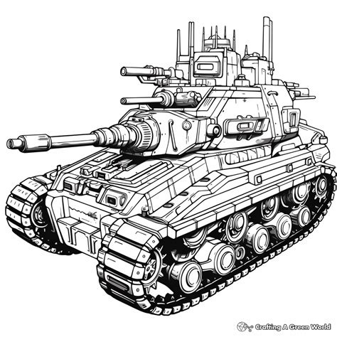 Tank Colouring Pages Free