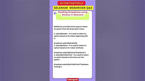 25handling Dropdowns Using Actions In Selenium Youtube