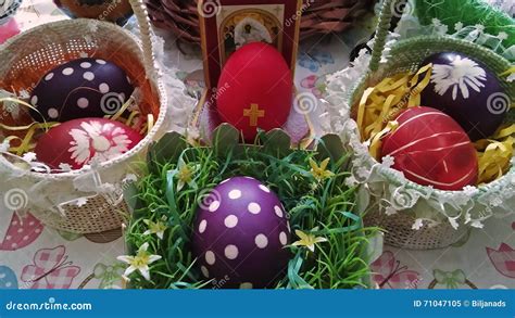Easter Eggs Stock Image Image Of Church Spring Colors 71047105