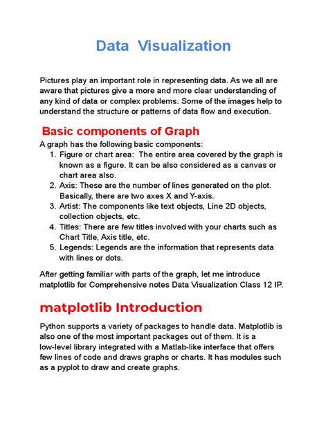 Data Visualization Pdf Chart Cartesian Coordinate System