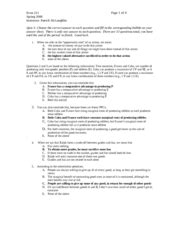 Econ 211 Quiz 1 Answer Key Econ 211 Spring 2008 Instructor Patrick McLaughlin Page 1 Of 3