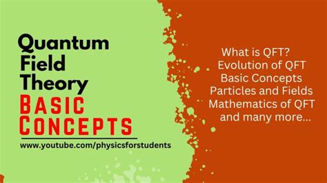 Introduction To Quantum Field Theory Episode 1 Physicsforstudents