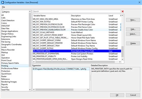 prostructures printer configuration settings communities