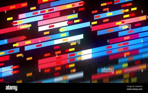Abstract Technology With Many Rectangles Background Surface With Reflection 3d Render