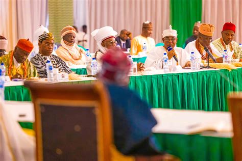 Tinubu Meets Traditional Rulers In Aso Rock Villa