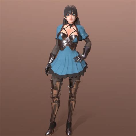 Sexy Asian Girl 3d Model 15 Fbx Free3d