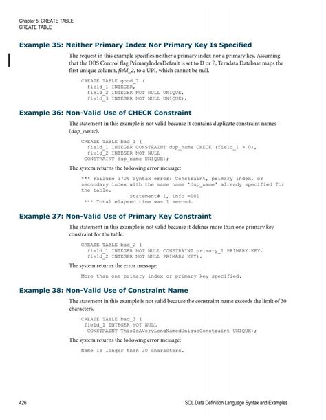 Chapter 5 Create Table C