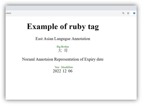 html ruby tag tpoint tech