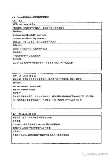Oracle 数据库安全防护基线配置要求 墨天轮 Oracle 数据库安全防护基线配置要求 墨天轮