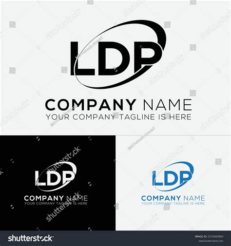 Ldp Letter Minimal Logo Designe Stock Vector Royalty Free 2133420903 Shutterstock