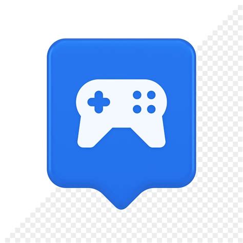 게임 패드 컨트롤러 가상 게임 연결 버튼 조이스틱 조이패드 웹 앱 3d 현실적인 연설 거품 아이콘 프리미엄 Psd 파일