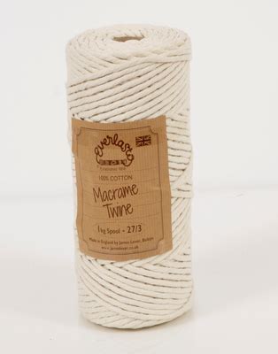 4mm Natural Cotton Everlasto Macrame Twine Glitterwitch