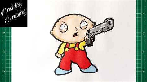 How To Draw Stewie Griffin With A Gun