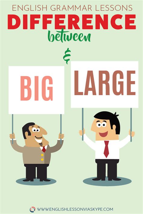What Is The Difference Between Big And Large Speak Fluent English
