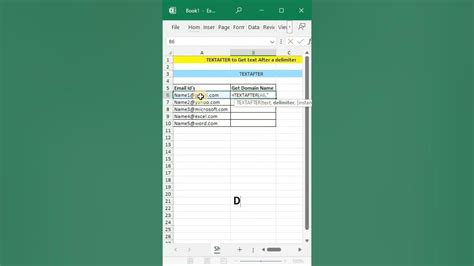 New Excel Textafter Function To Get The Text After The Separator Or