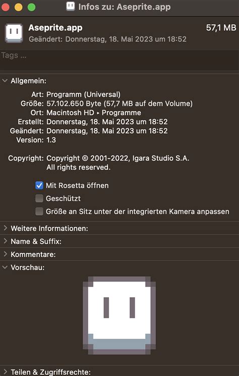 Problems Opening Aseprite 13 Rc 129 On Apple Macos Ventura Help Aseprite Community