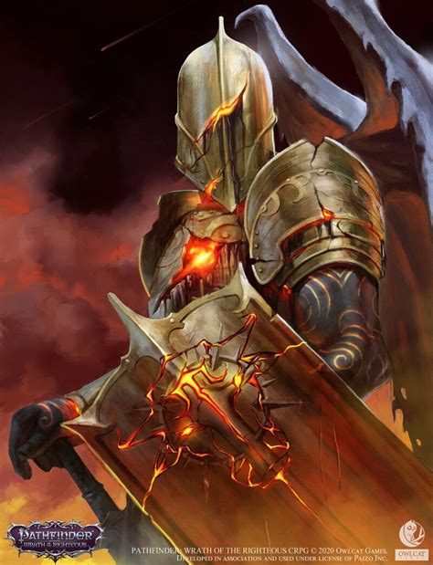 Artstation Pathfinder Wrath Of The Righteous Herald Of Iomedae Fantasy Fighter Fantasy