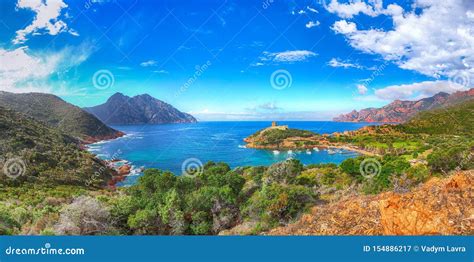 Girolata Bay In Natural Reserve Of Scandola Stock Image Image Of