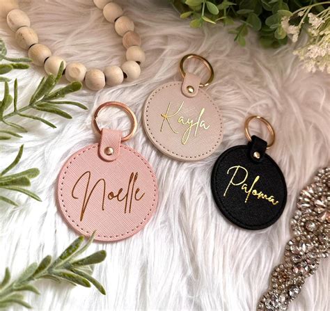 Personalized Keychain With Custom Name Etsy