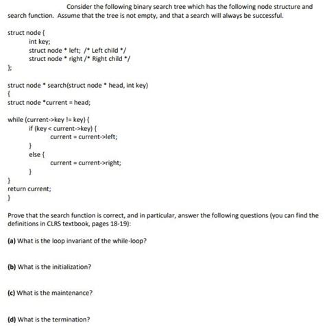 Solved Consider The Following Binary Search Tree Which Has