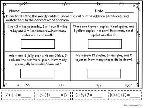 Adding Three Numbers Word Problems 1 OA A 2