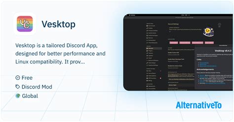 Vesktop Enhanced Discord With Linux Emphasis Alternativeto