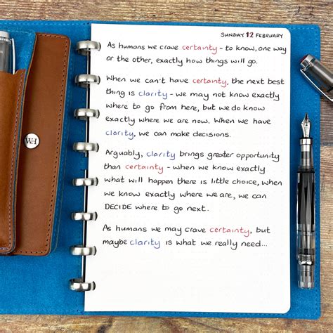 Clarity Vs Certainty William Hannah Limited