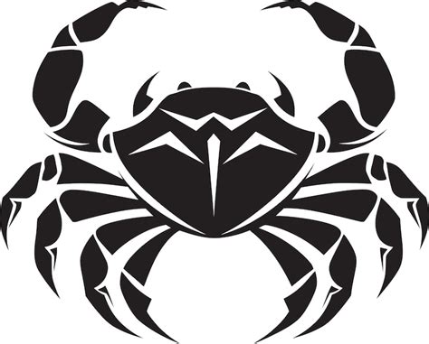 Premium Vector Coral Crusader Crab Emblem Vector Crab Crest Vector