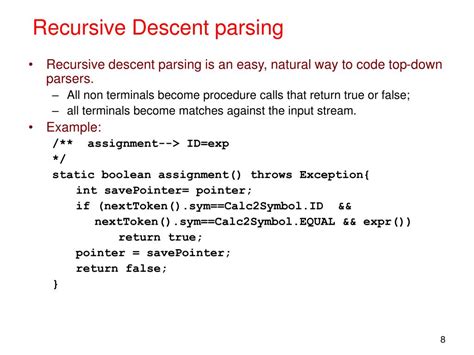 Ppt Top Down Parsing Powerpoint Presentation Free Download Id6231975