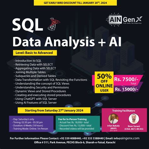 Ain Genx On Linkedin Aingenx Sqltraining Dataanalysis Artificialintelligence Techeducation