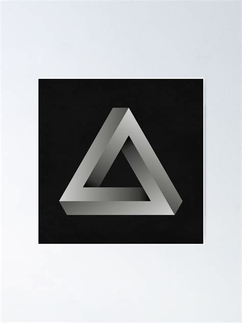Infinite Triangle Poster By Error23 Redbubble