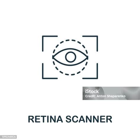사이버 보안 컬렉션의 망막 스캐너 아이콘입니다 템플릿 웹 디자인 및 인포 그래픽을위한 간단한 라인 망막 스캐너 아이콘 각막에 대한 스톡 벡터 아트 및 기타 이미지 Istock