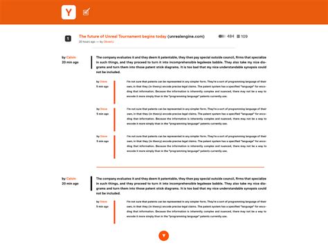 Hacker News Redesign On Behance