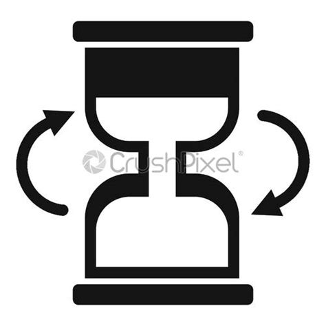 Cursor Loading Icon Simple Black Style Stock Vector Crushpixel