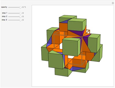 Dissecting A Rhombic Triacontahedron Into Twenty Congruent Cubes Wolfram Demonstrations Project