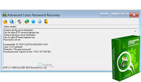 Elcomsoft Advanced Lotus Password Recovery 2121784