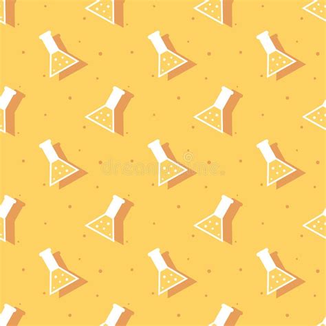 Science Conical Flask Laboratory Test Seamless Pattern Stock Vector Illustration Of Pattern
