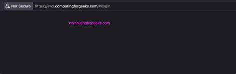 Expose Ansible Awx Service Using Traefik Ingress Route Computingforgeeks