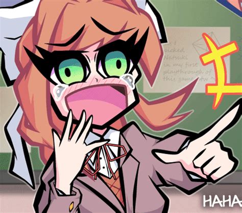 Monika Ddlc Gif Monika Ddlc Laugh Discover Share Gifs