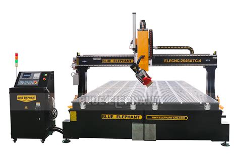 2646 4 Axis Atc Cnc Router With Detachable Machine Bed Blue Elephant