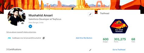 Mushahid Ansari On Linkedin Salesforce Trailhead
