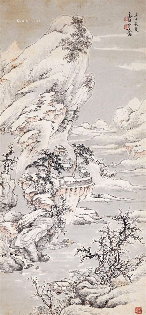 秦仲文庚午（1930）年作雪景雍和嘉诚 2014年秋季艺术品拍卖会雍和嘉诚拍品价格图片拍卖专场拍卖会预展拍卖会结果卓克拍卖频道