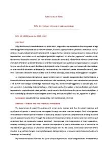 Nők és férfiak szexuális hármasokban Repository of the Academy s Library