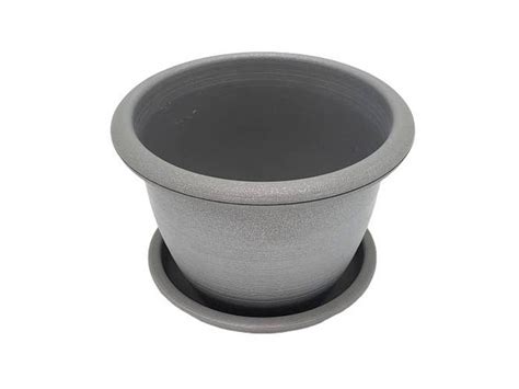 Кашпо для квітів пластикове Горщик для кімнатних рослин пластмасовий D 14 H 10 Cm Forkopt Id