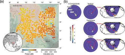 A The Geographic Location Of The Seismic Array In This Study The