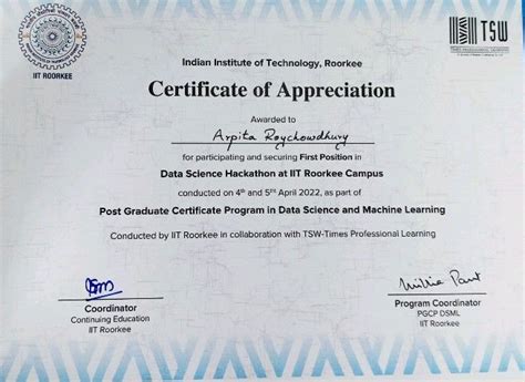 Arpita R On Linkedin Datascience Iitroorkee Hackathon2022 Pgcpdsml