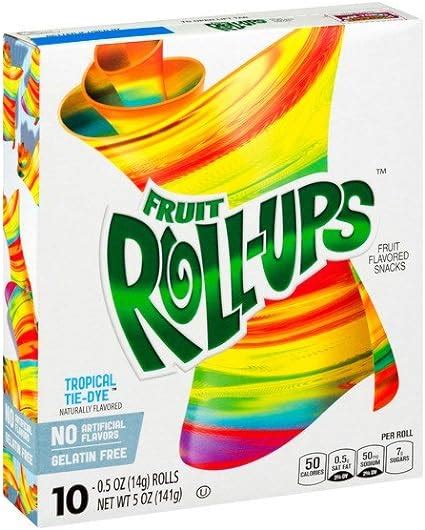 Amazon Betty Crocker Fruit Roll Ups Tropical Tie Dye ベティクロッカーフルーツロールアップ熱帯タイダイスナック140g 並行輸入品